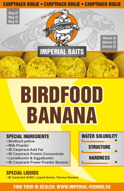 IB Menu Menu Birdfood Banana Boilines – Imperial Fishing GmbH